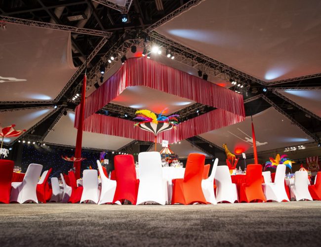 Circus Theme Parasol Table Centres - Eventologists