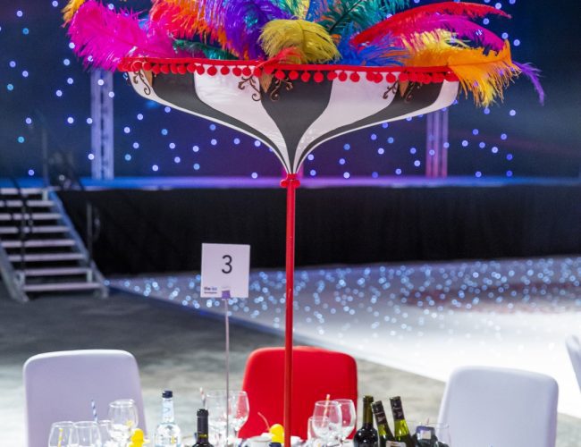 Circus Theme Parasol Table Centres - Eventologists