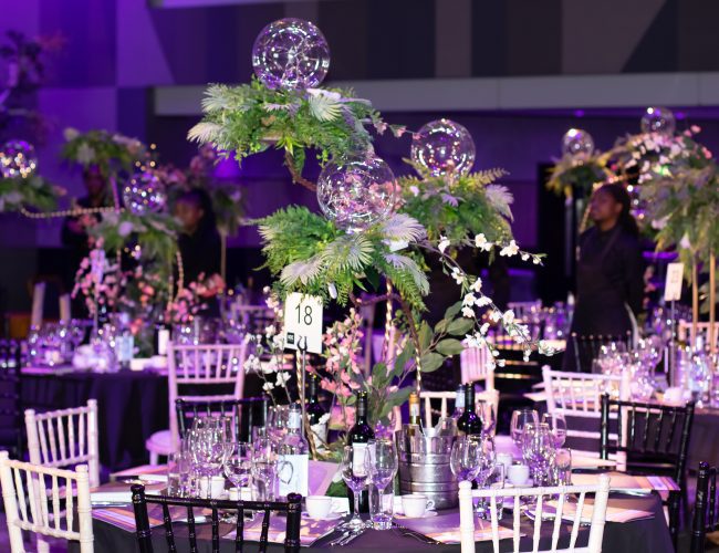Globe Foliage Table Centres - Eventologists