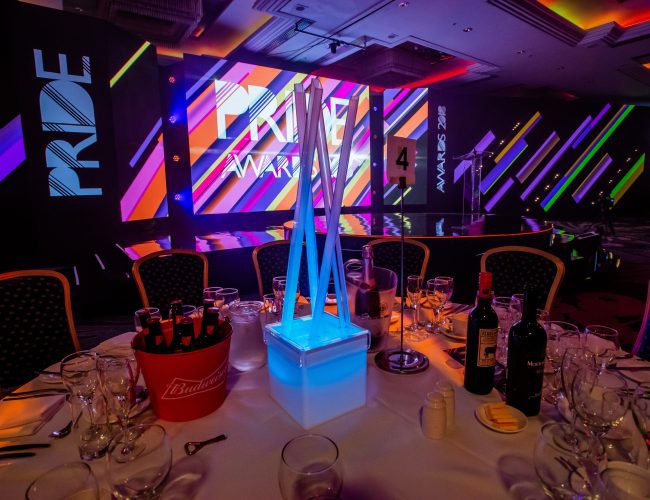 Light Up Shards LED Table Centres - Eventologists