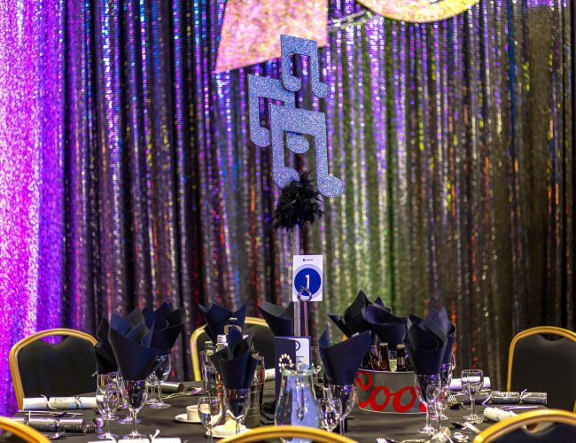 Musical Note Disco Theme Table Centre - Eventologists