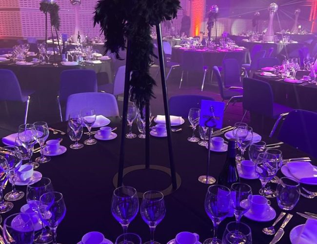 Mirror Ball Tripod Table Centre - Eventologists